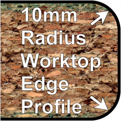 10mm Radius Kitchen Worktop Edging Joining Strip Joins Worktop Edge ...