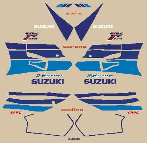 SUZUKI RGV 250 GAMMA VJ22 1991 SERIE ADESIVI STICKERS | eBay