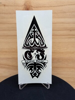 VINTAGE CHRISTIAN FLETCHER SURFBOARDS TRIBAL CLEAR STICKER RARE! | eBay