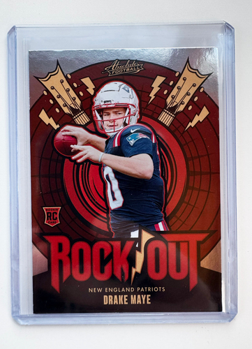 2024 Panini Absolute Drake Maye Rock Out Rookie Card RC New England ...