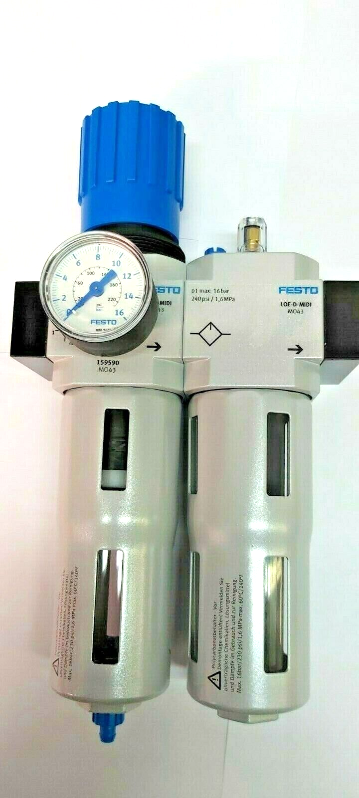 Festo FRC-1/2-D-MIDI Service Unit, 0-16 bar, G1/2 | eBay