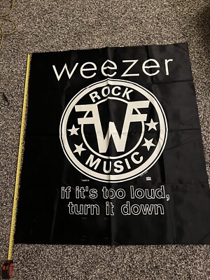 Large Weezer flag banner -1995- Very Rare VINTAGE | eBay
