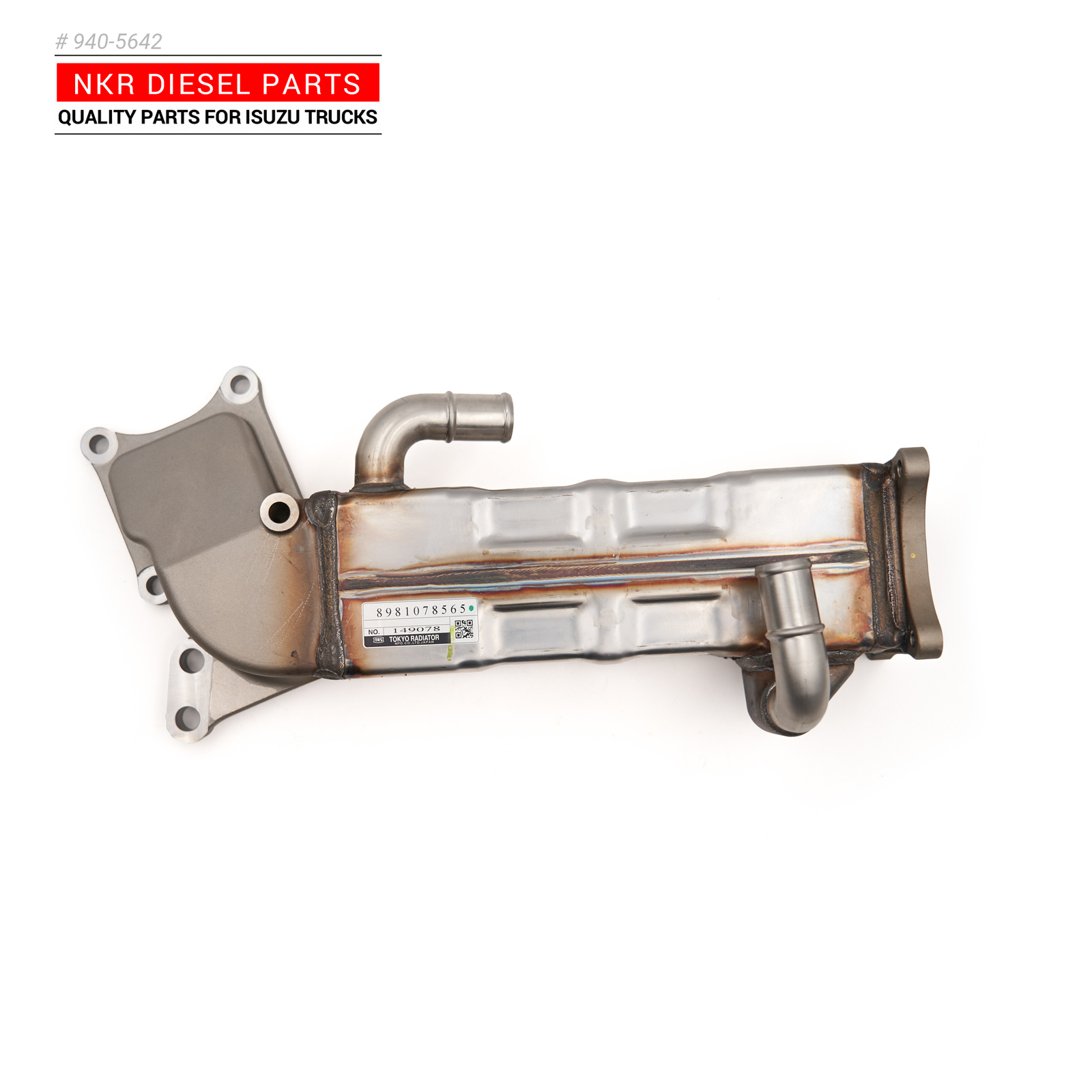 Cooler Assembly EGR Valve For Isuzu NRR NQR NPR-HD 2011-16 4HK1 5.2L ...