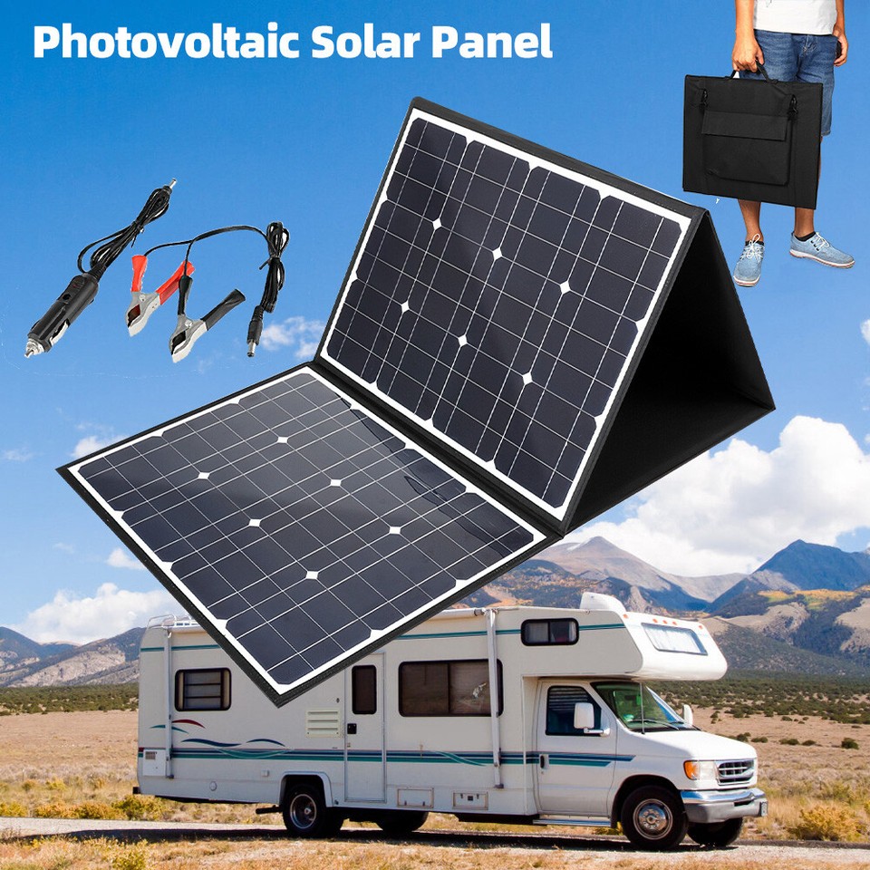 300W Portable Solar Panel Waterproof Foldable For Power Station Charge ...