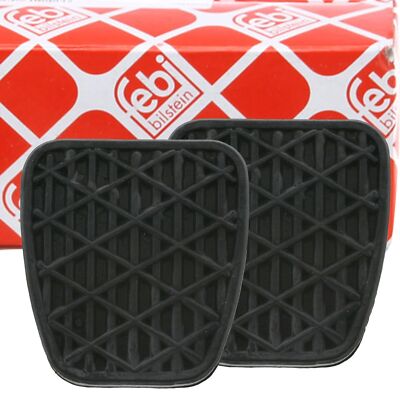 2x FEBI Pedalbelag Gummi Kupplung für MERCEDES W201 W202 W203 W204 ...