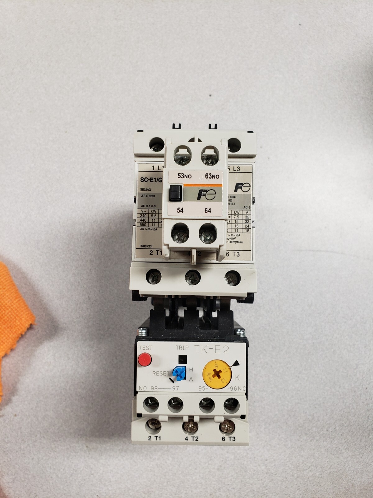 Fuji Electric SC-E1/G Contactor With SZ-A20/T And TK-E2 Add-Ons | eBay