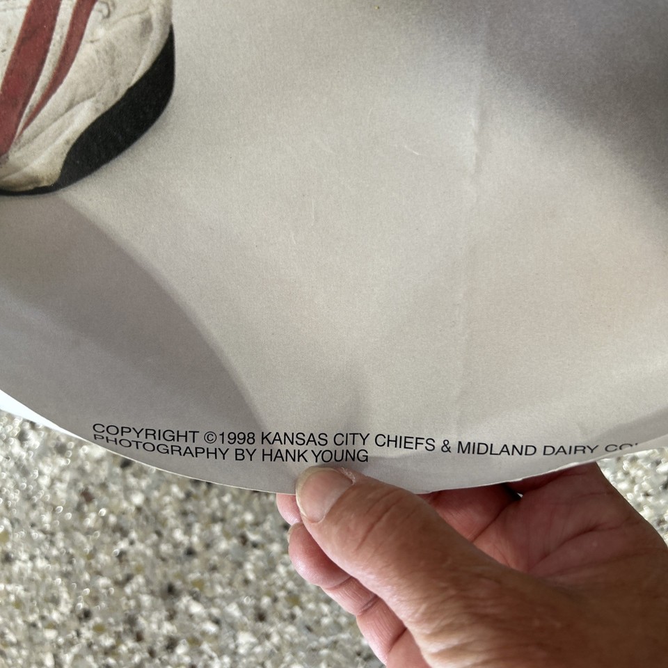 1998 Kansas City Chiefs Tim Grunhard & Dairy Council Life Size Poster ...