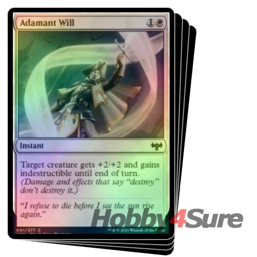 Foil Adamant Will X4 M/NM Magic: The Gathering MTG Innistrad: Crimson ...