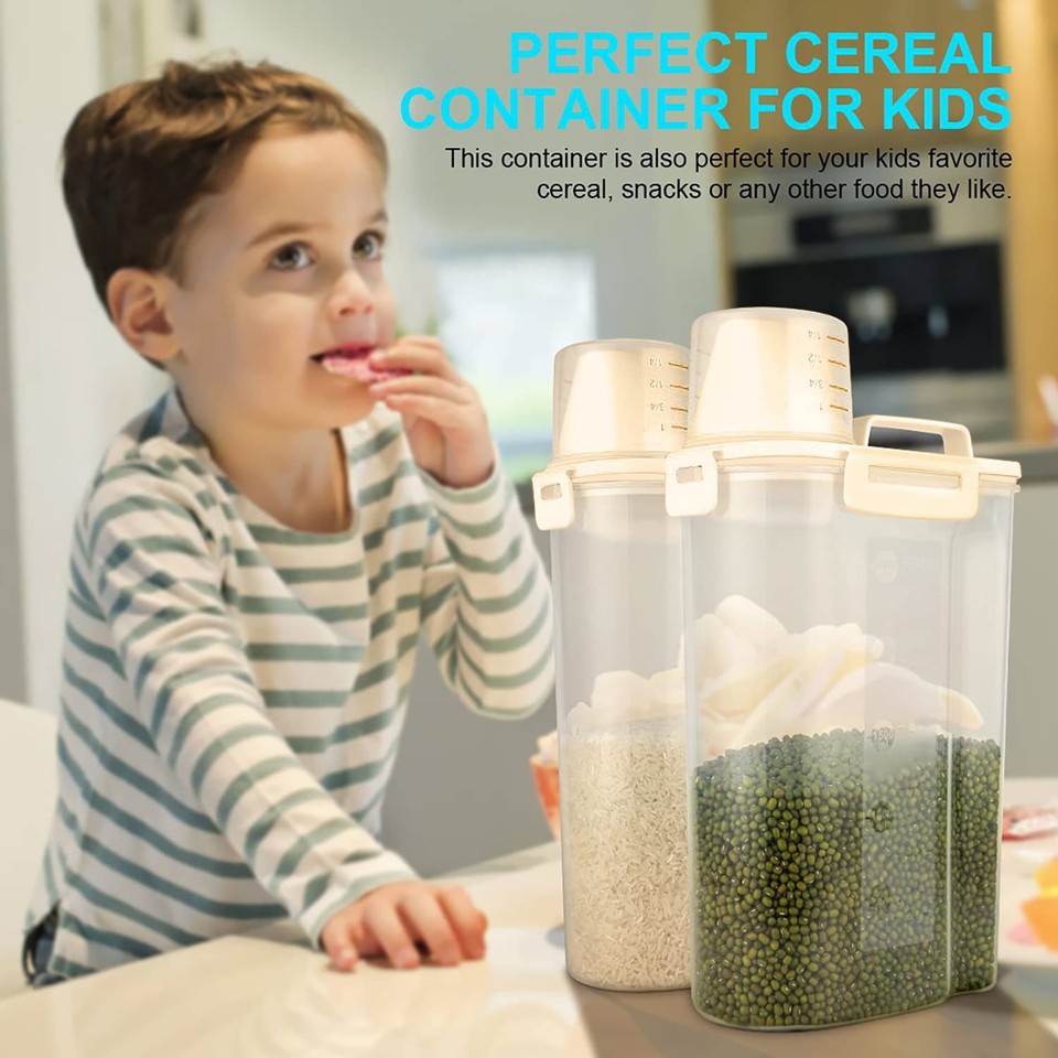 Rice Airtight Dry Food Storage Containers BPA Free Plastic Bin ...