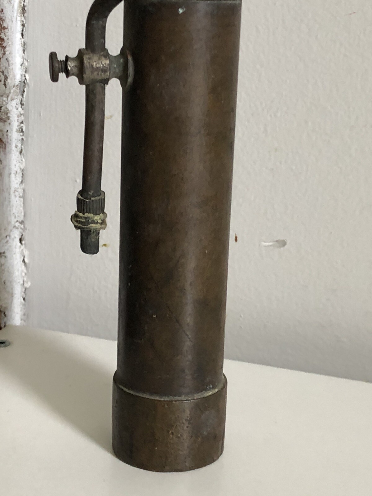 Antique Railroad Torch Hand Flare Lantern with Wick, Heavy Solid Brass ...