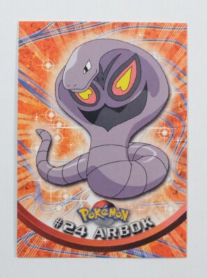Topps Pokemon TV Animation Edition Blue Logo Arbok #24 | eBay