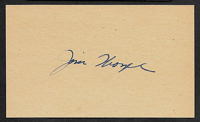Jim Thorpe Autograph Reprint On 1920s 3x5 Card First Native American ...