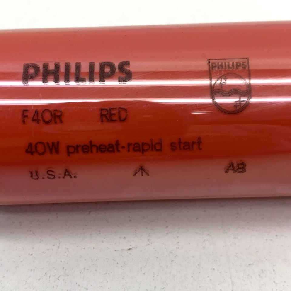 (4-Pack) Philips F40R Red Fluorescent Rapid Start Lamp Light Bulb ...