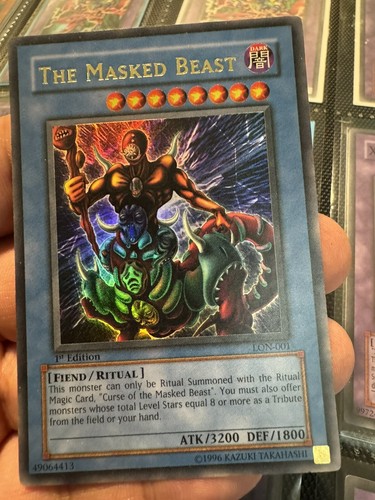 The Masked Beast LON-001 Ultra Rare 1st Edition Yugioh NA English ...