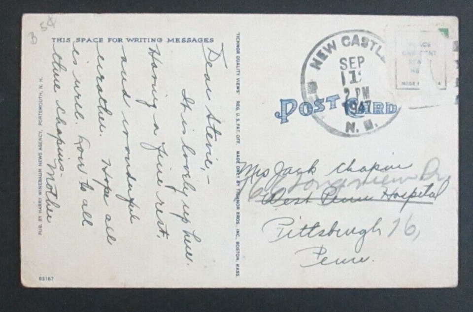 Walbach Tower Built in 1812 Newcastle NH Posted Linen Postcard | eBay