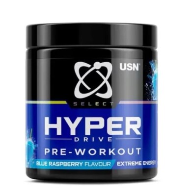USN Select Hyper Drive Pre-Workout 150g Peak Performance & Pump - Blue ...