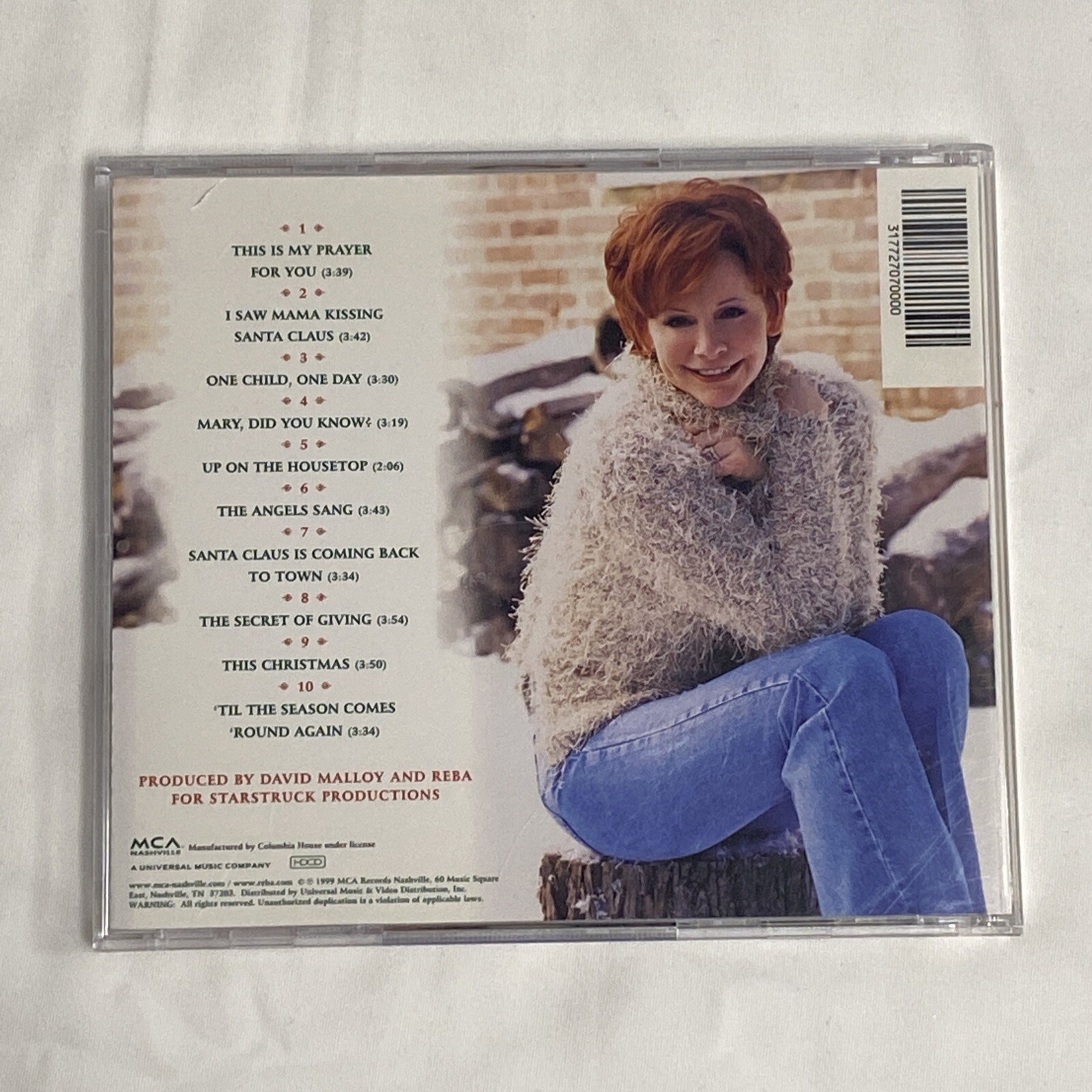 Reba McEntire Secret of Giving: A Christmas Collection 1999 CD 10 ...