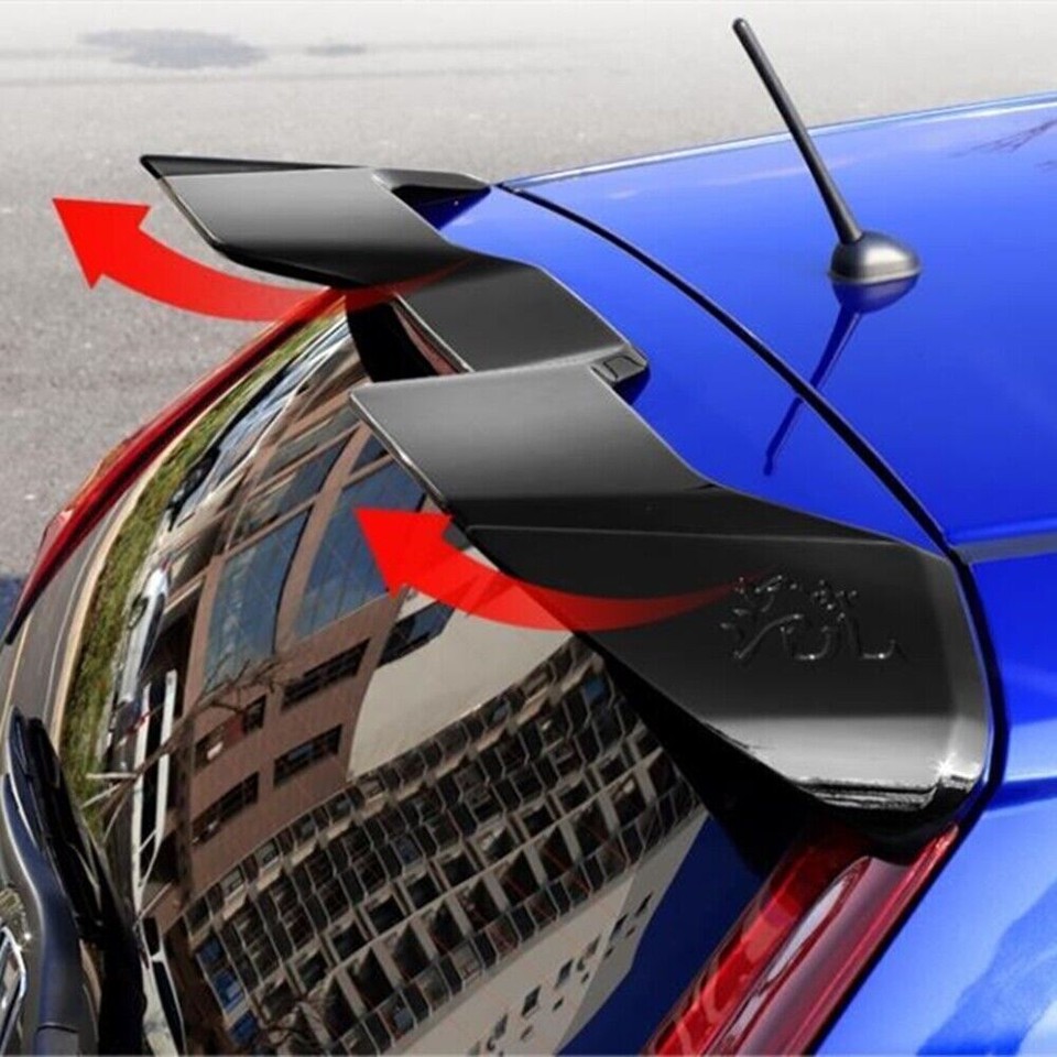 Glossy Black Yofer Roof Trunk Rear Wing Spoiler Lip For Honda Fit GK5 ...
