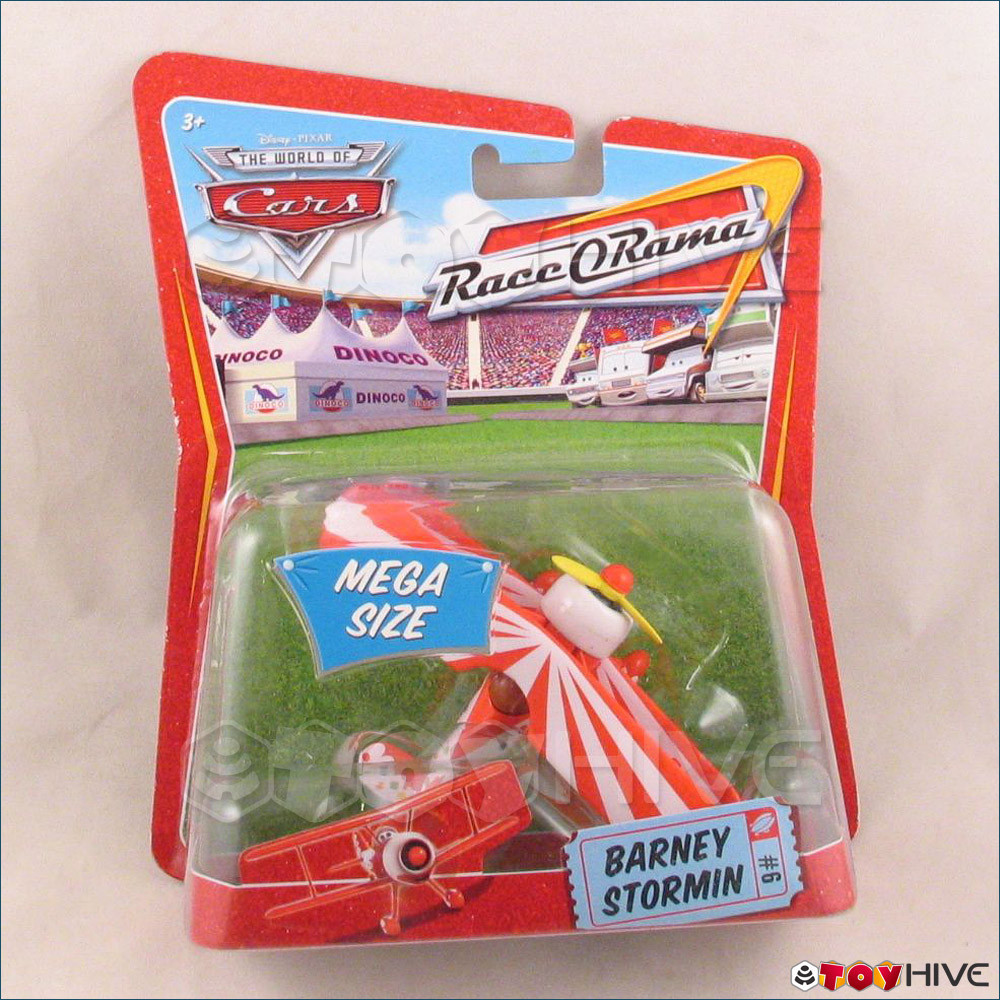 Disney Pixar Cars Barney Stormin bi-plane Deluxe size #6 RaceORama ...