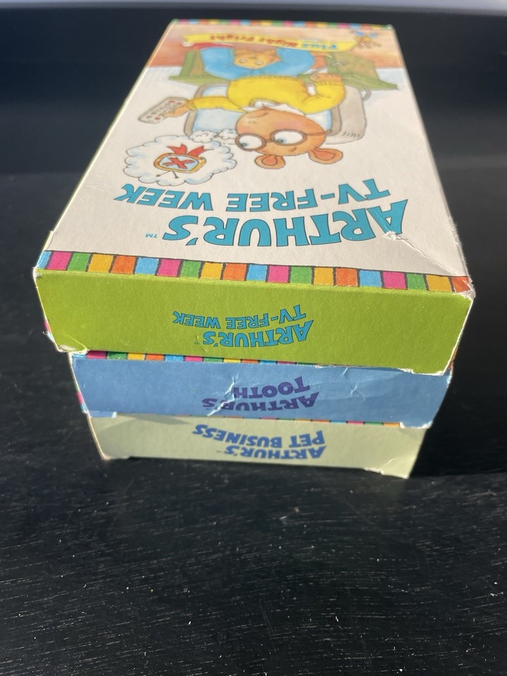Arthur's Tooth / TV Free Week / Pet Business Lot Of 3 VHS Tapes Random ...