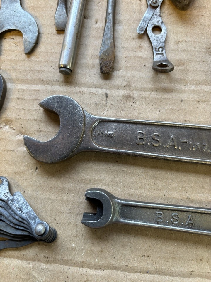 Vintage BSA Motorcycle Tool Kit In Old Tool Roll, BSA, | eBay UK