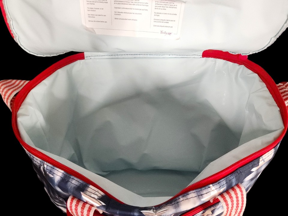 Thirty-One ROUND ABOUT Insulated Cooler Tote STARS & STRIPES NEW | eBay