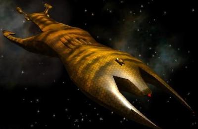 Drakh Cruiser Babylon-5 Spacecraft Desktop Wood Model Regular Free ...