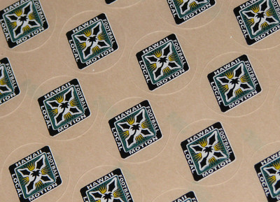 HAWAII WARRIORS Local Motion Football Helmet Award Decals Qty (15) MINI ...