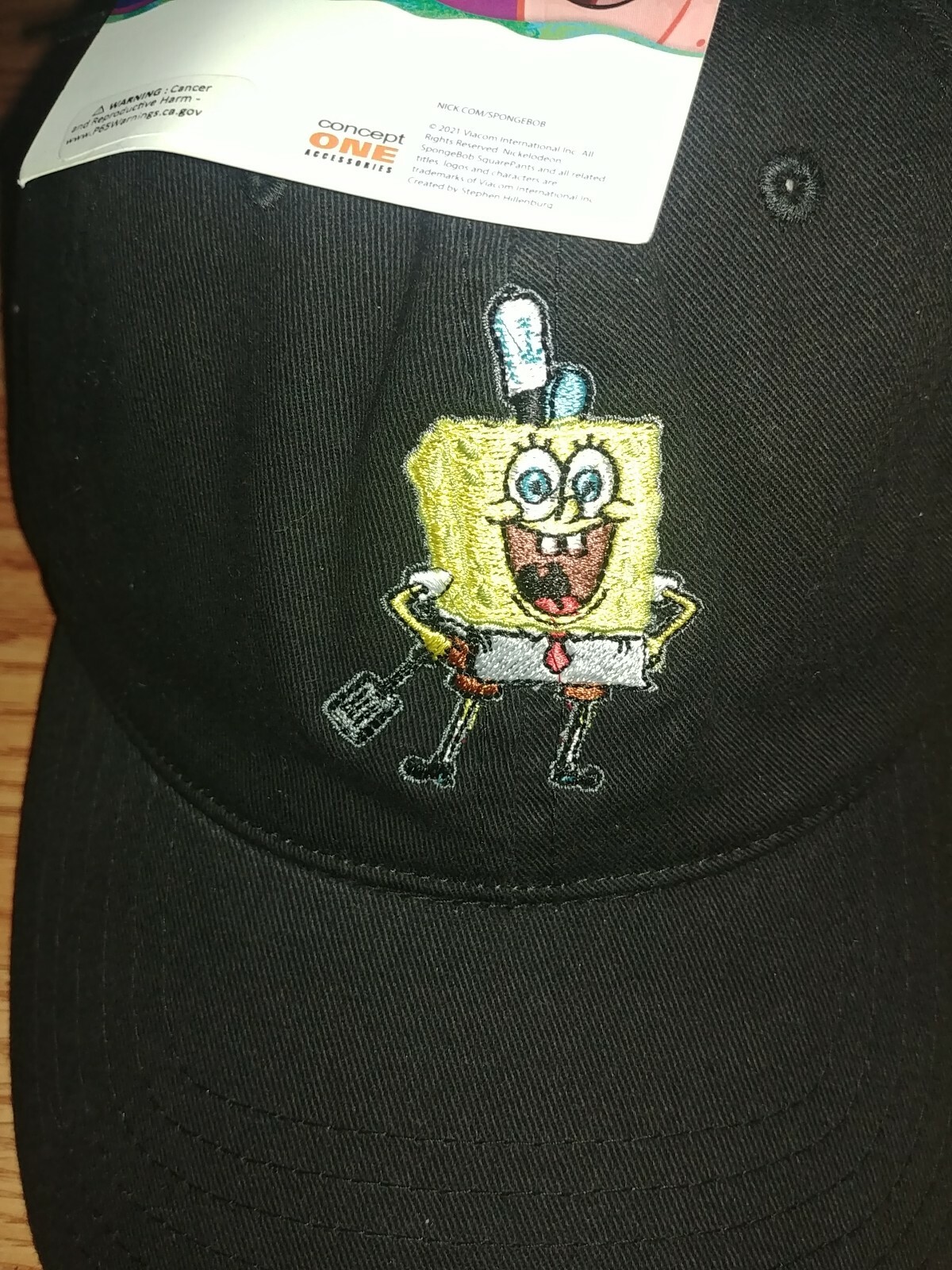 Nickelodeon SpongeBob SquarePants Krusty Krab Fry Cook Baseball Hat New ...