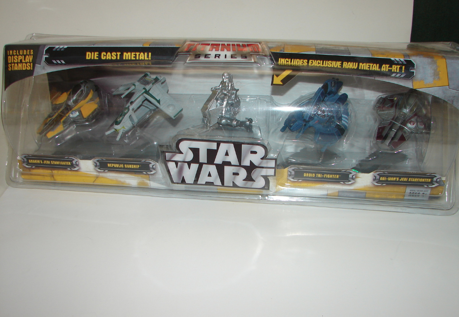 Star Wars Titanium Die Cast Yellow Box set 5 pack Raw Metal AT-RT MIP ...