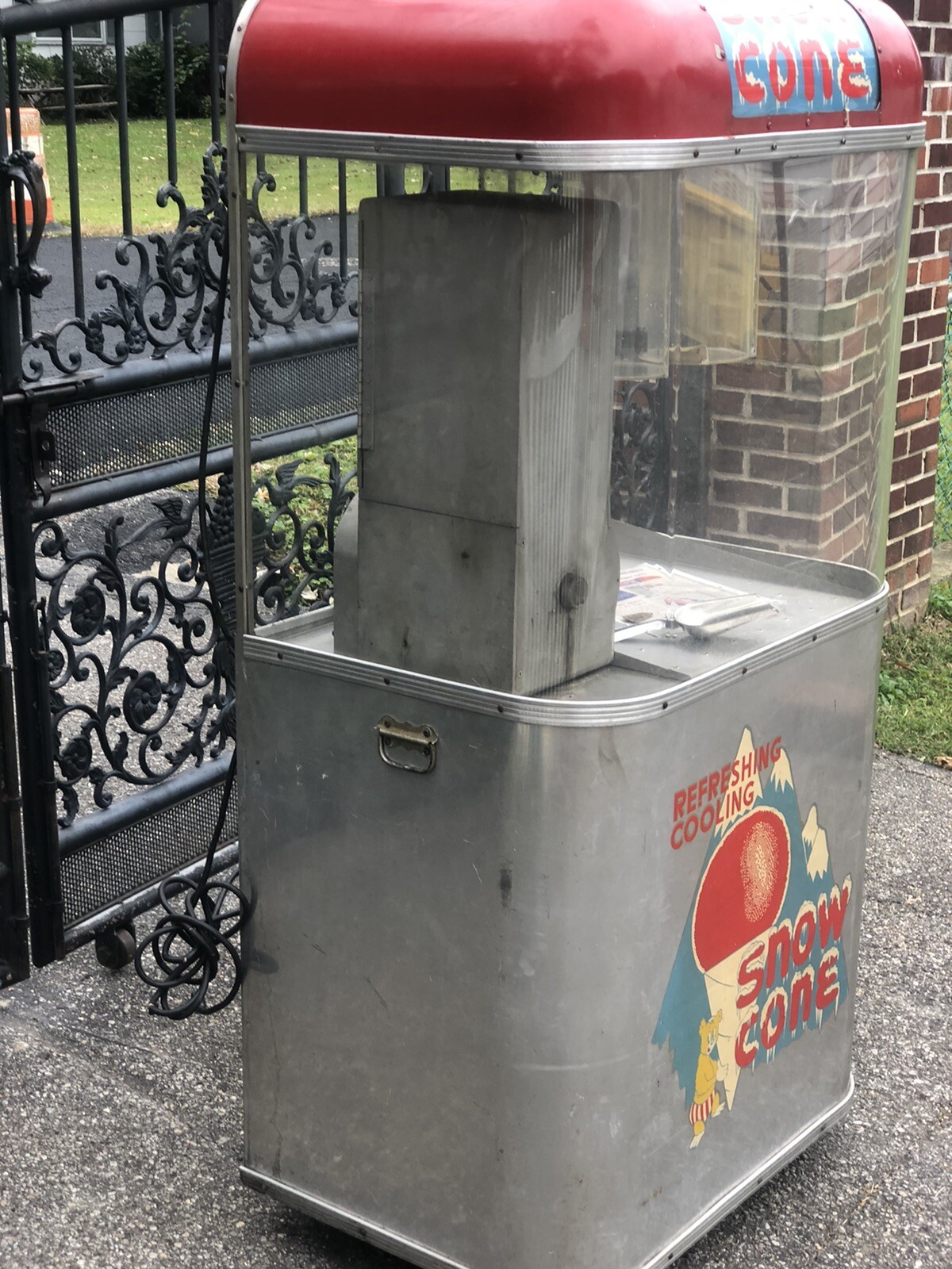 Rare Original 1950s Polar Pete Snow Cone Vending Machine Street Vendor ...