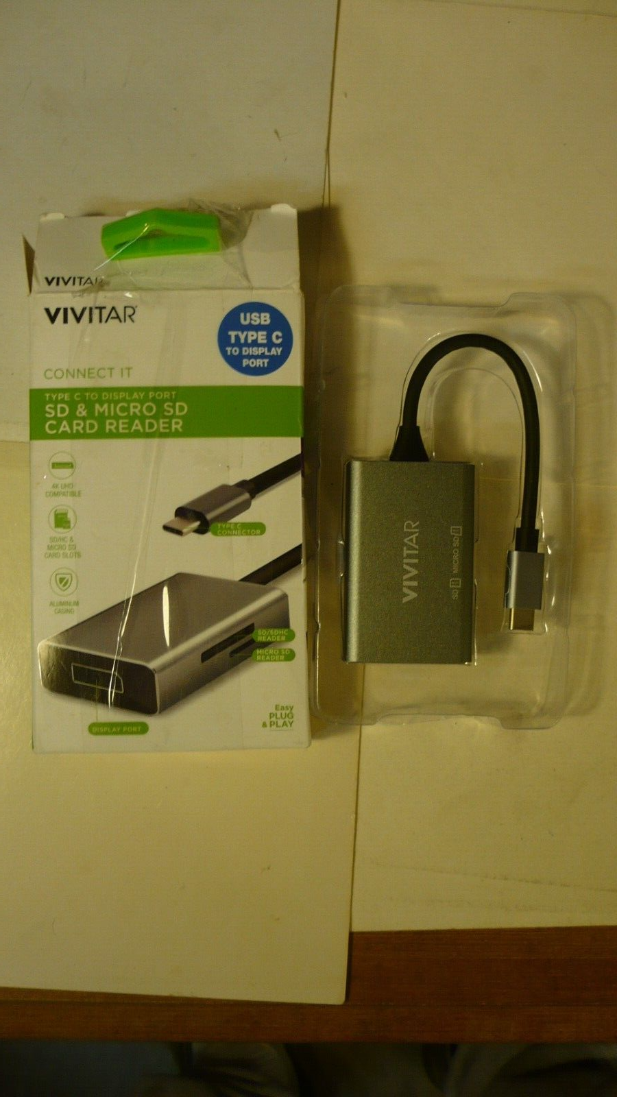 Vivitar HDMI Display Port to Type C USB Adapter White 4.5" Adapter ...