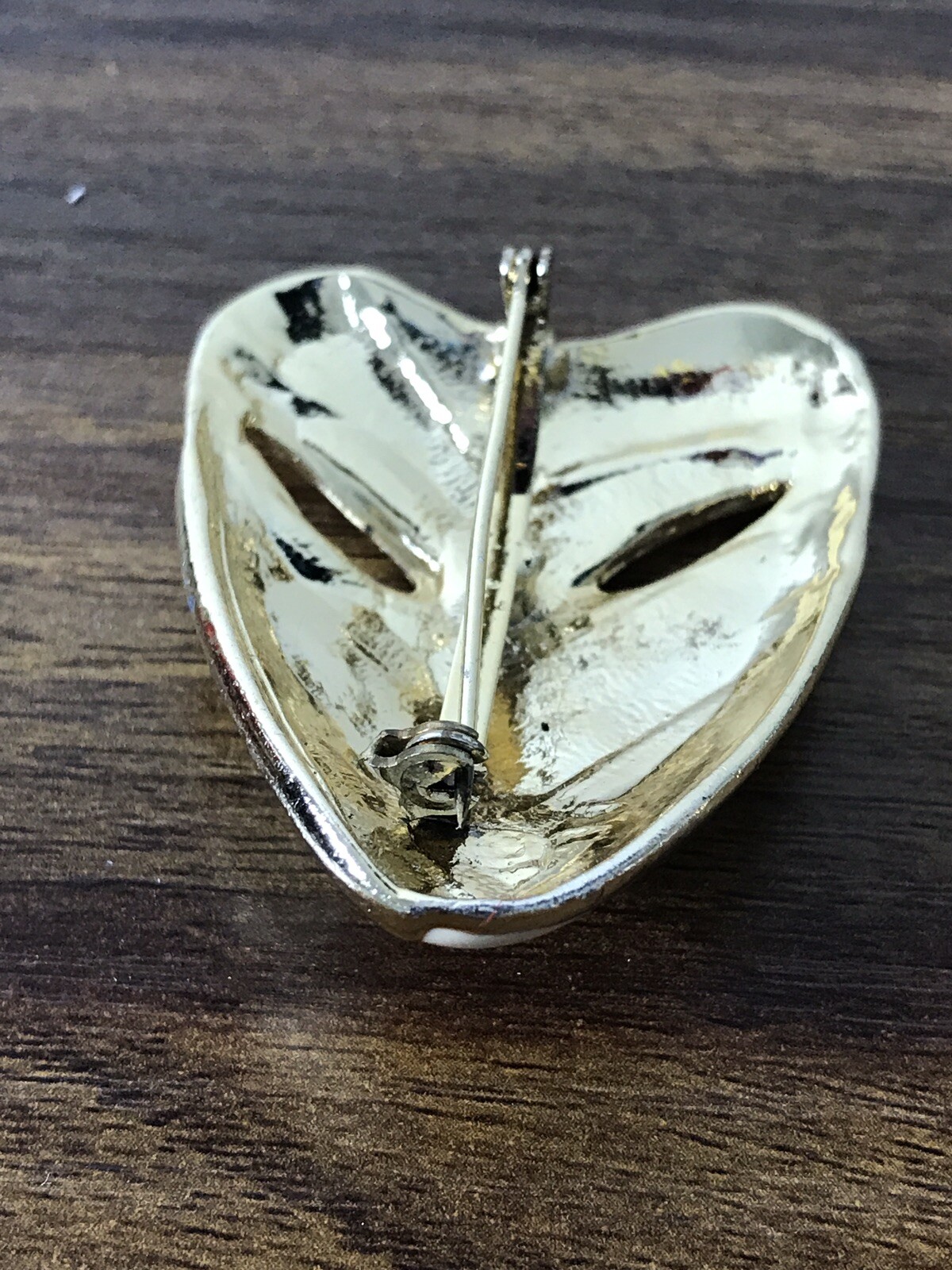 3 Vintage Comedy Tragedy Theater Face Matte Pin Brooch - Gem