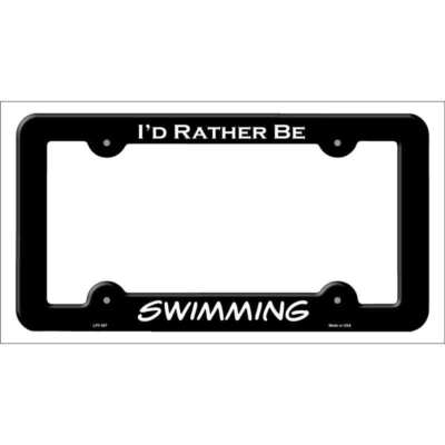 Swimming Novelty Metal License Plate Frame LPF-097 | eBay