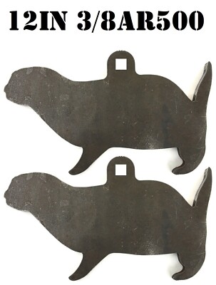 12" Steel Shooting Targets - 3/8" AR500 Prairie Dog Animal Silhouette ...