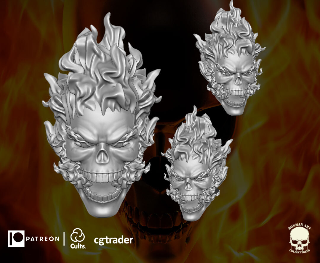 Ghost Rider Head Logo