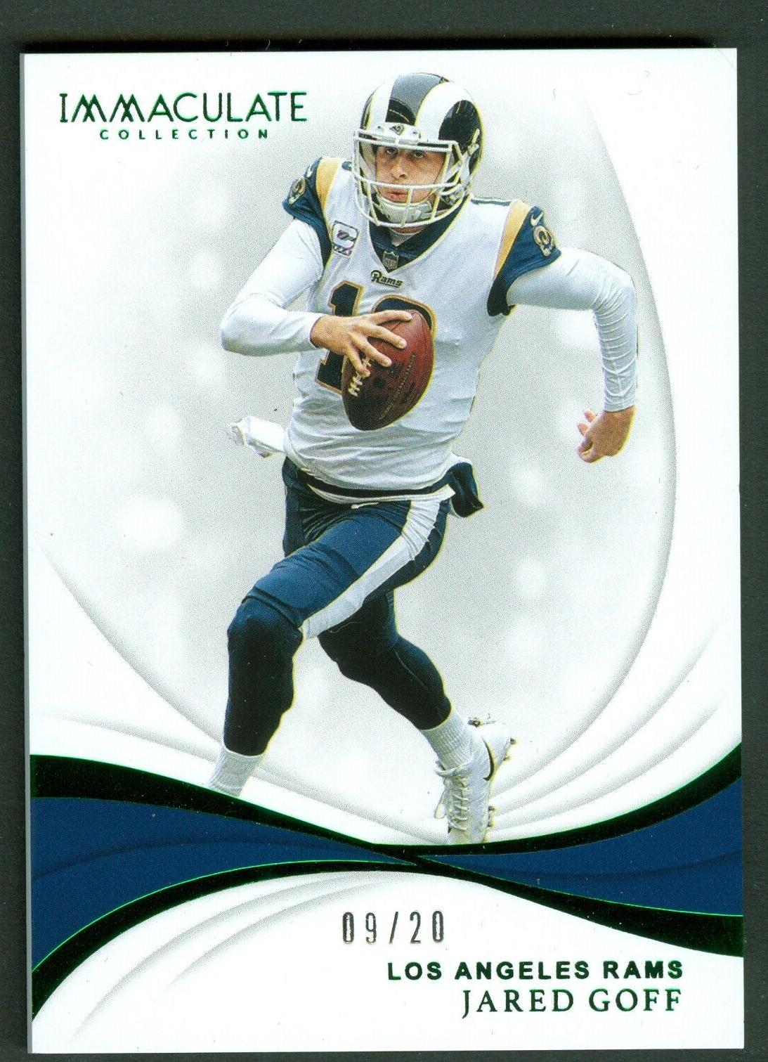 2019 Panini Immaculate Collection - Jared Goff #51 Emerald /20 for sale ...