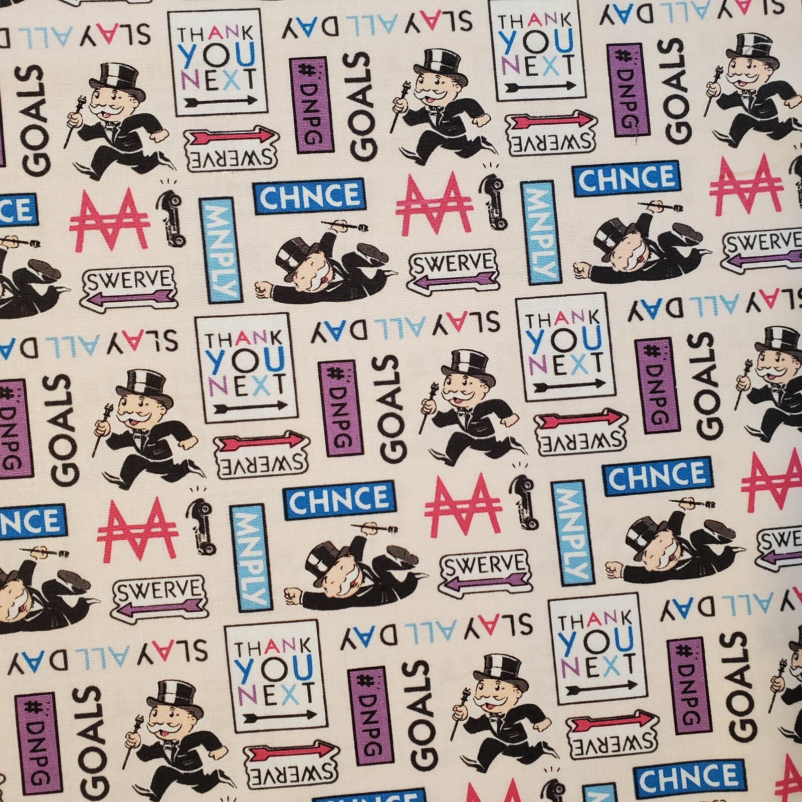 Monopoly Board Game Cotton FABRIC FQ HY BTY By the Yard | eBay