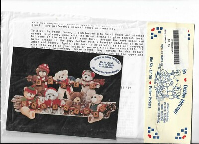 Christmas Bears painting pattern packet by Debbie Mitchell | eBay