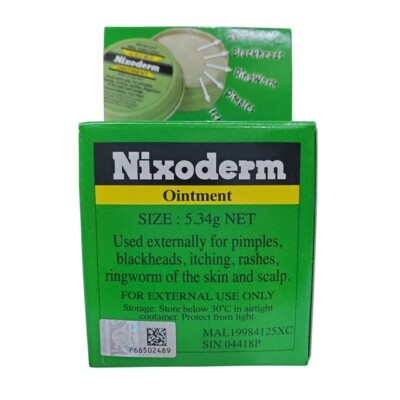 NIXODERM OINTMENT FOR BLACKHEADS,ACNE AND FUNGAL (5.34gm) x 4 pack | eBay