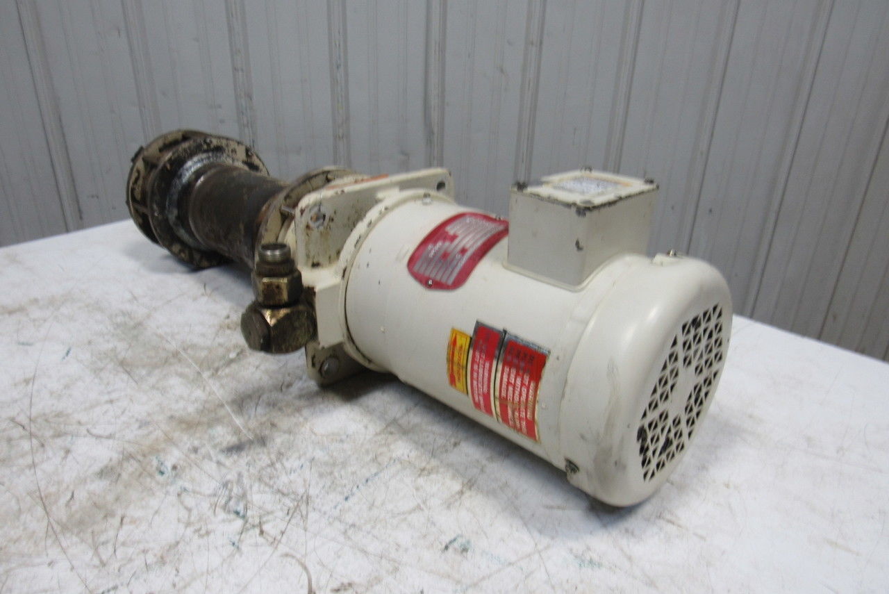 Gusher MS3.5-3-100FJ-12-A-TC 1Hp Vertical Coolant Pump 6GPM 84' Head ...