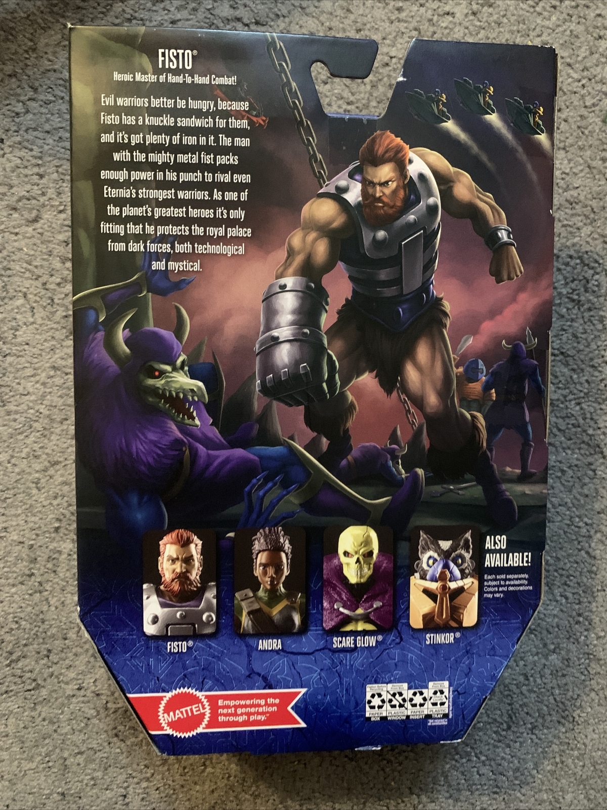 MOTU FISTO HEMAN MASTERS OF THE UNIVERSE REVELATIONS MASTERVERSE NIB IN ...