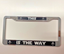 This is the way Chrome PLASTIC for The Mandalorian License Plate Frame ...