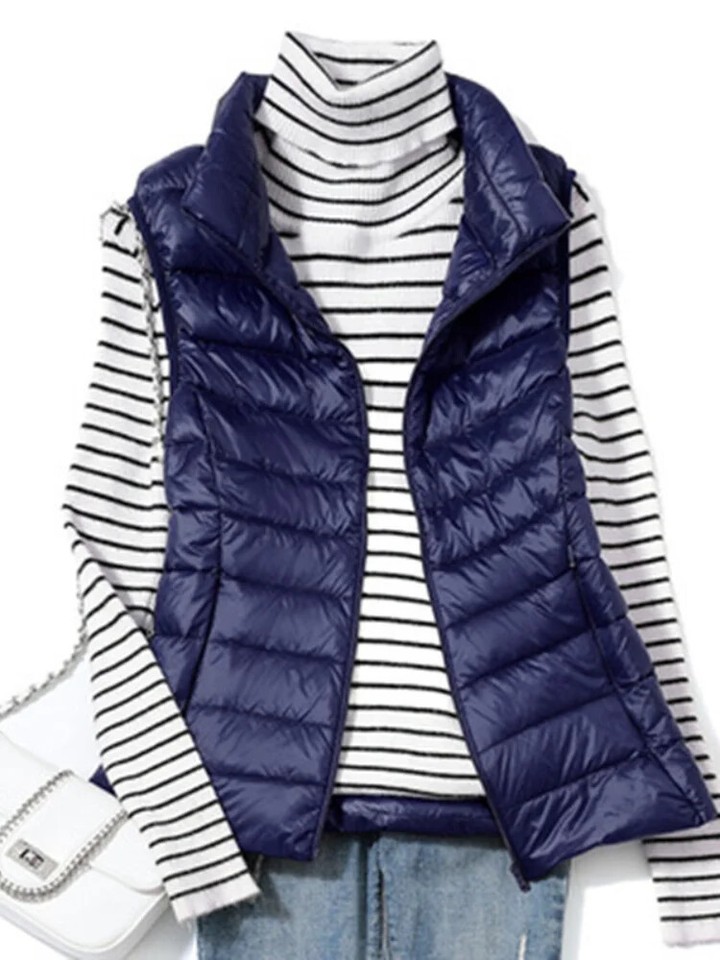 New Ultra Light Down Vest Women Short Vest Windproof Lightweight Warm ...