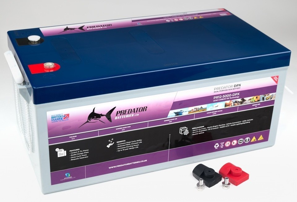 12V 300AH Predator Dual Purpose Leisure Battery – Energy Storage ...