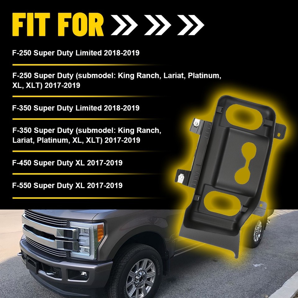 Fit 17-19 Ford Super Duty Front Bumper Tow Hook Trim Cover Panel PAIR ...