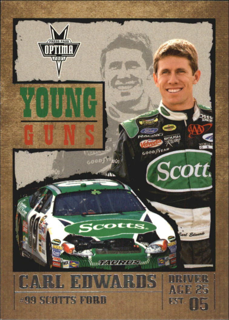 2005 Press Pass Optima #50 Carl Edwards YG | eBay