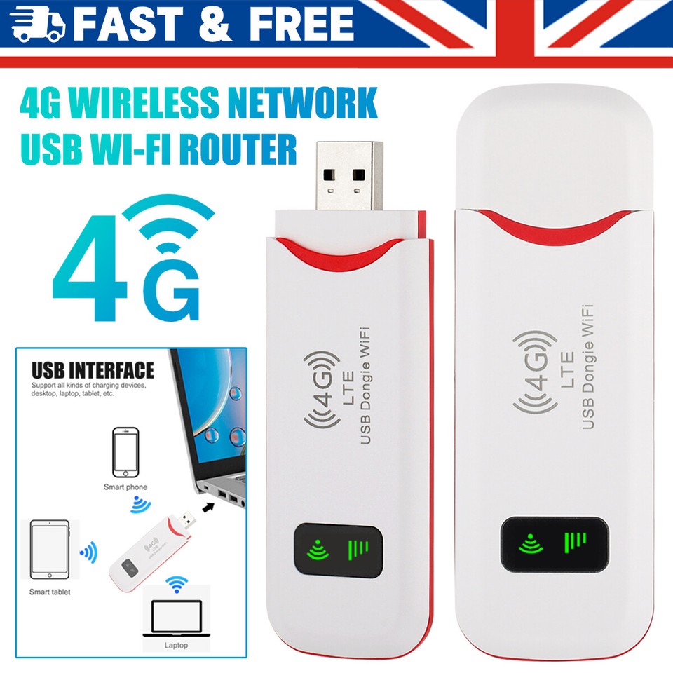Unlocked 4G LTE Wireless WiFi USB Dongle Router Hotspot Modem Mobile ...