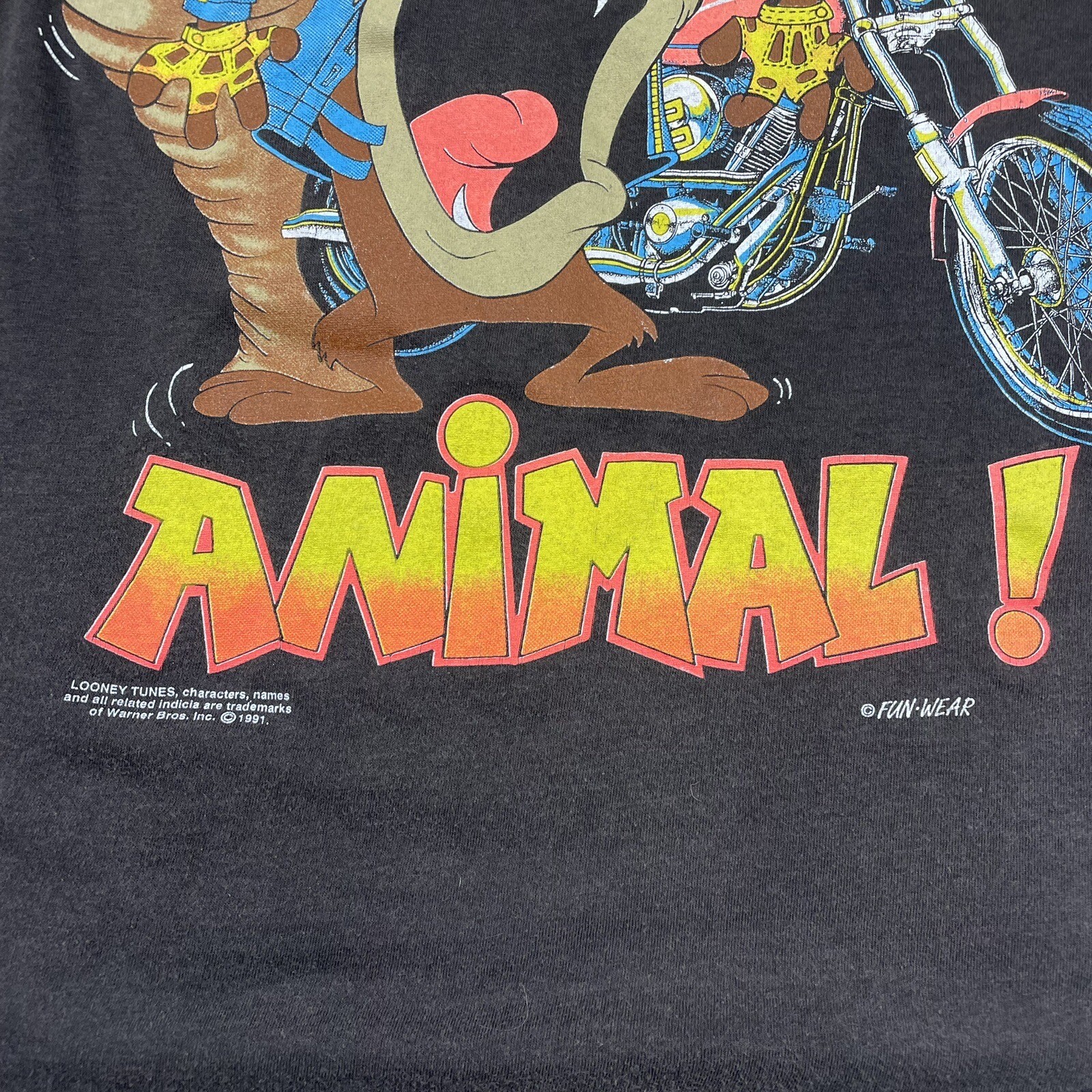 Vintage 1991 Harley Davidson TAZ Harley Animal Looney… - Gem