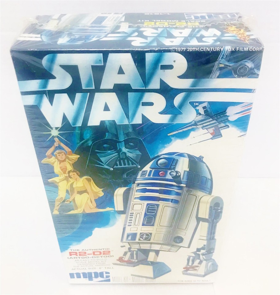 $61-1977 STAR WARS MPC R2-D2 MODEL KIT FACTORY SEALED OLD STOCK ...